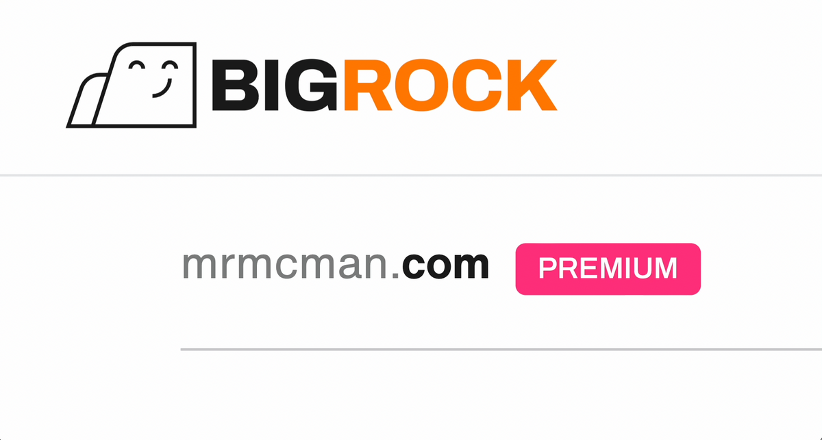 MrMcMan.com Premium Domain Name at Bigrock.com Domain Registrar Novemb ...